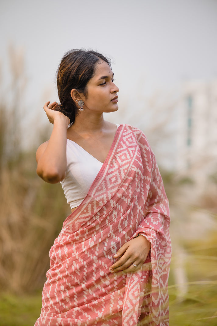 Azo free dyed Dabu sarees - Vismaya – Kaisori